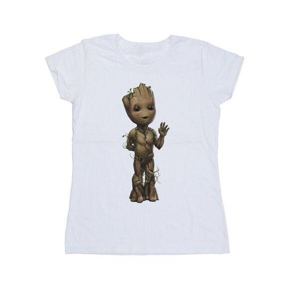 Marvel | Tops | Marvel Womensladies I Am Groot Wave Pose Cotton Tshirt ...